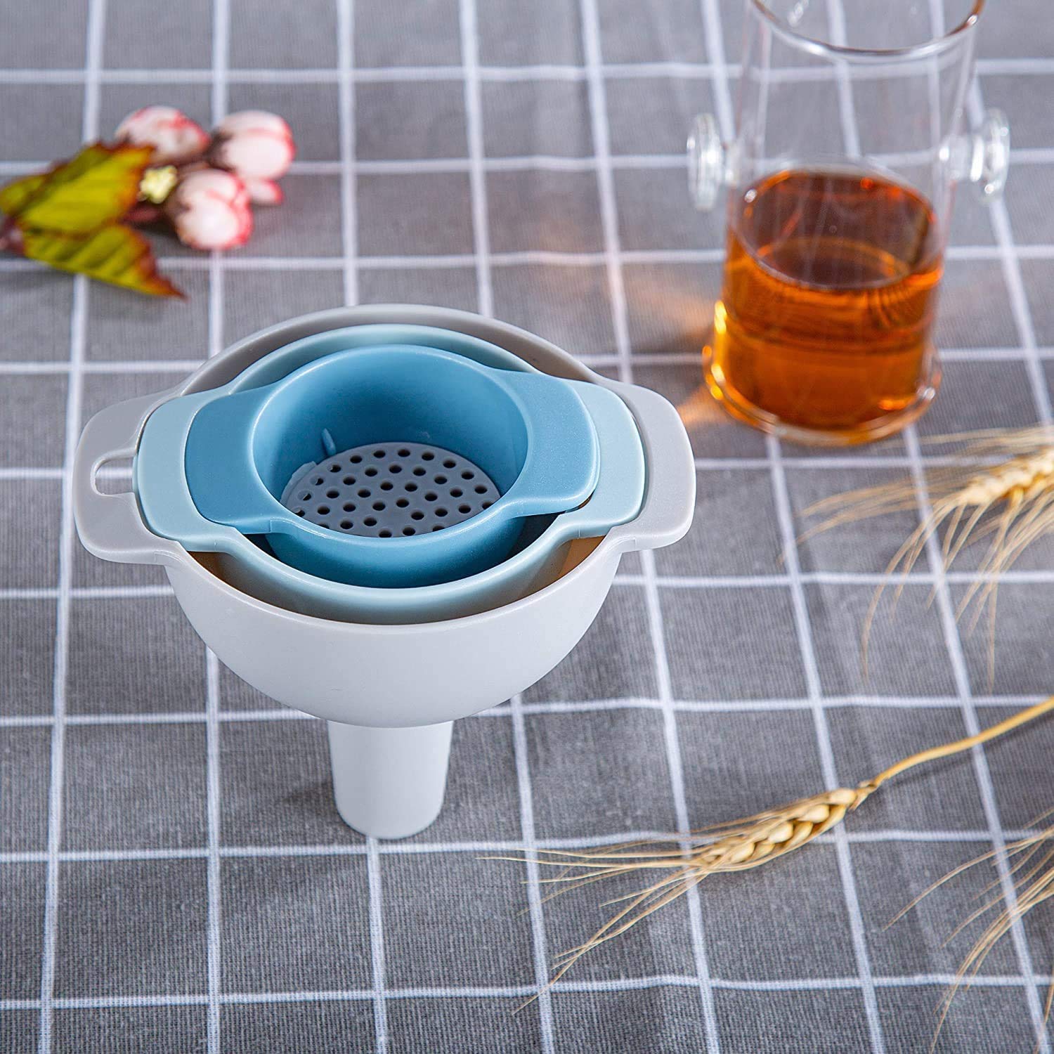 Buy SIYANSHU Silicone Collapsible Funnel, Flexible Silicone Foldable ...