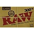 Amazon.com: RAW 300 Classic 1.25 1 1/4 Size Rolling Papers, 300 Count ...