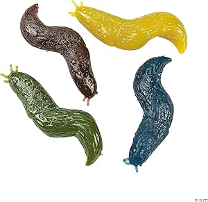 Amazon.com: Sticky Stretch Slug(12 Pack) Gross Rubber Worm Toys for ...