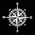 Amazon.com - Shineweb Decal Stickers for Cars NSWE Compass Vinyl ...
