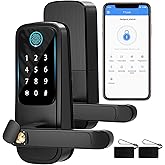Keypad Smart Door Lock with Handle: Kucacci Keyless Entry Door Lock ...