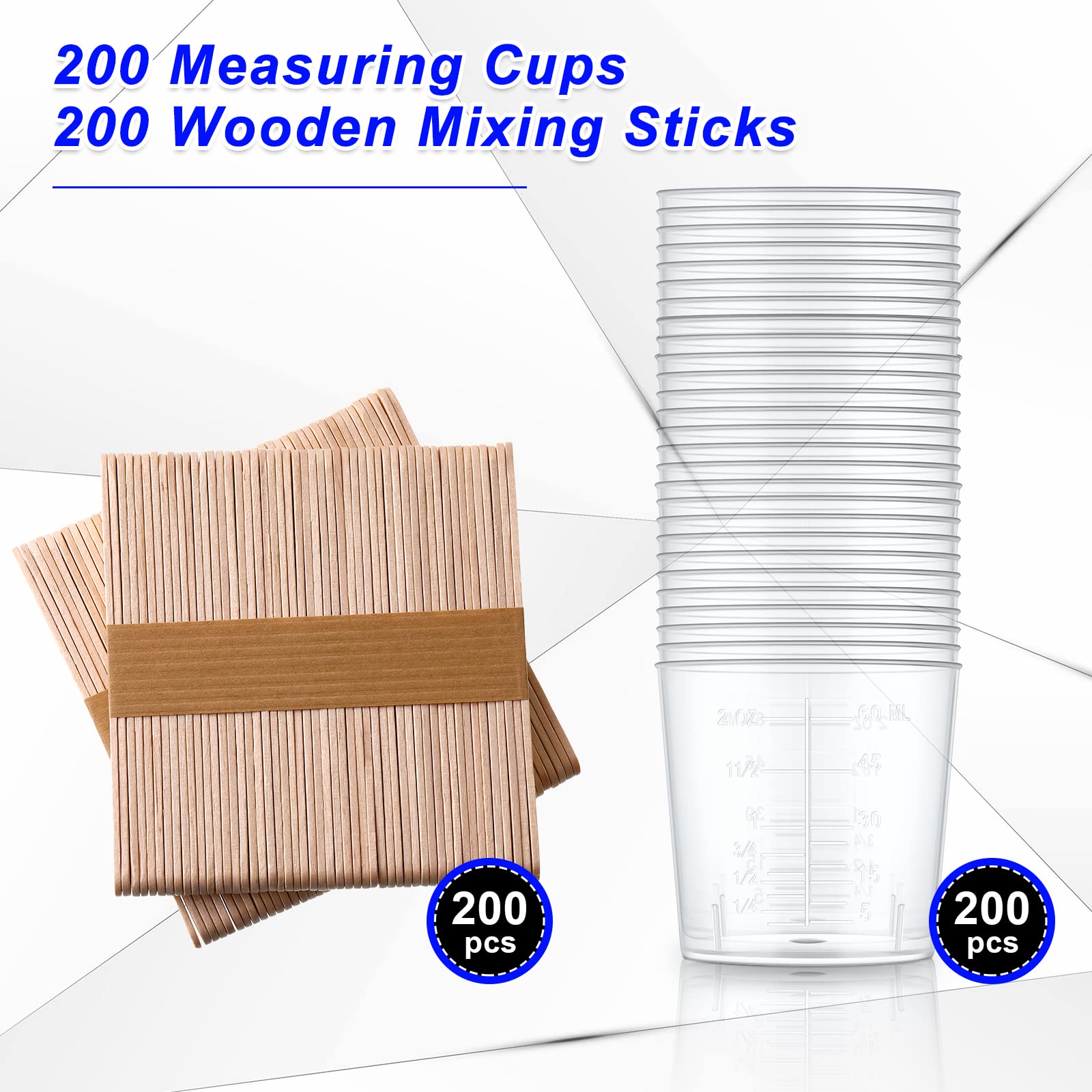 Mua 200 Pcs 2 Ounce Epoxy Mixing Cups Disposable Measuring Cups for ...