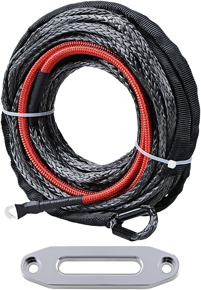 Amazon.com: Astra Depot 50' x 3/16" Synthetic Winch Rope Cable w ...