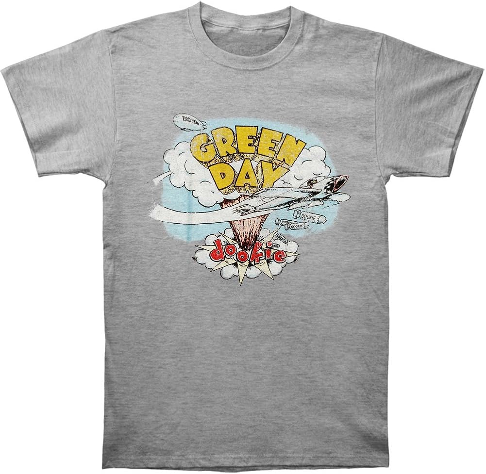 Amazon.com: Green Day Men's Dookie T-shirt Grey: Clothing
