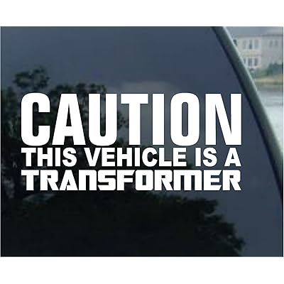 Buy Caution This Vehicle is a Transformer Sticker Vinyl Decal Car ...