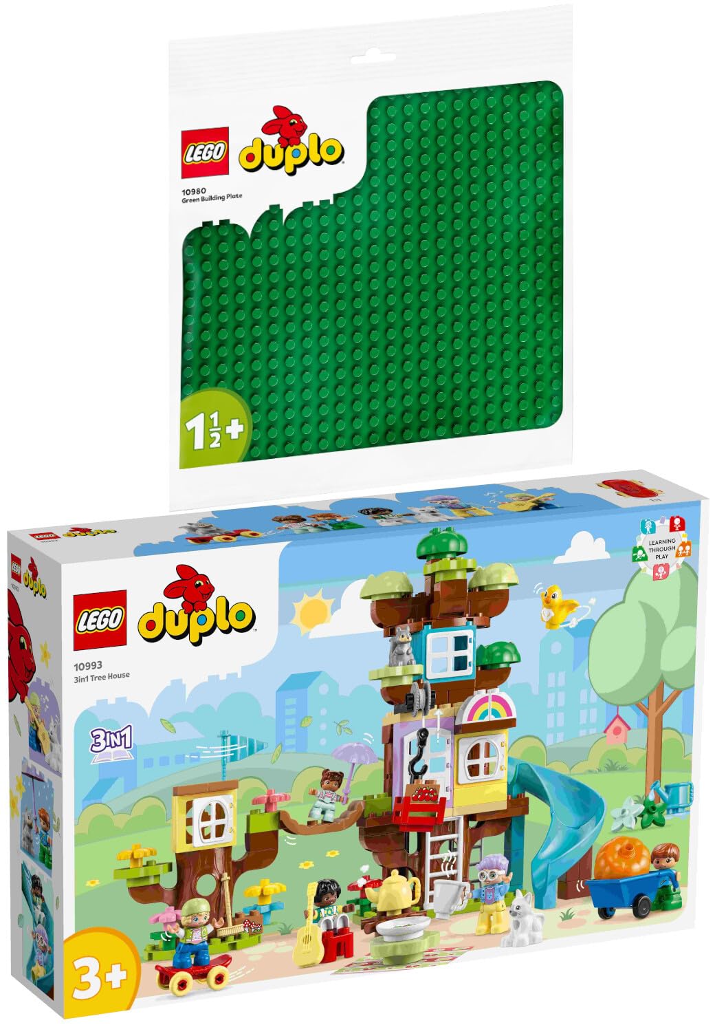 Lego Duplo Set of 2: 10993 3-in-1 Tree House & 10980 Building Plate in ...