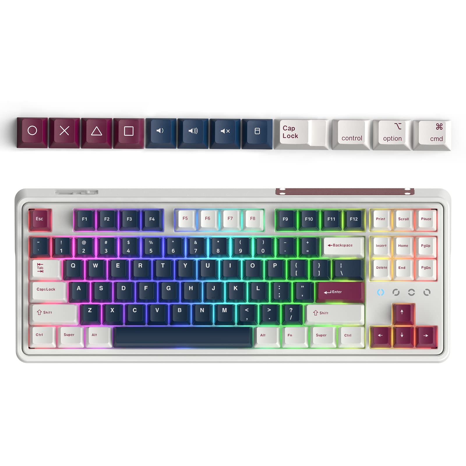 Mua FL CMK87 80% TKL Wireless Mechanical Keyboard, Clear Tactile Kailh ...