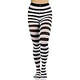 ToBeInStyle Women's Nylon Horizontal Striped Tights at Amazon Women’s ...