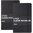 Amazon.com : 2 Pack Classic Ruled Notebooks/Journals - Premium Thick ...