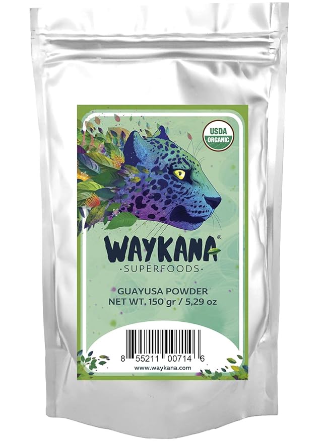 Amazon.com : WAYKANA Guayusa Organic Leaf Energy Tea Powder ...