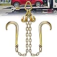 Amazon.com: SENKEYFE Chain V Bridle,G80 Bridle Tow Chain with 15 In G70 J Hooks and Grab Hooks,3 ...