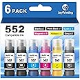 Amazon.com : JoyPrinting 552 Ink Refill Bottles 6 Pack Compatible with ...