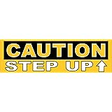 Amazon.com: StickerTalk Caution Step Down Vinyl Sticker, 10 inches by 3 ...