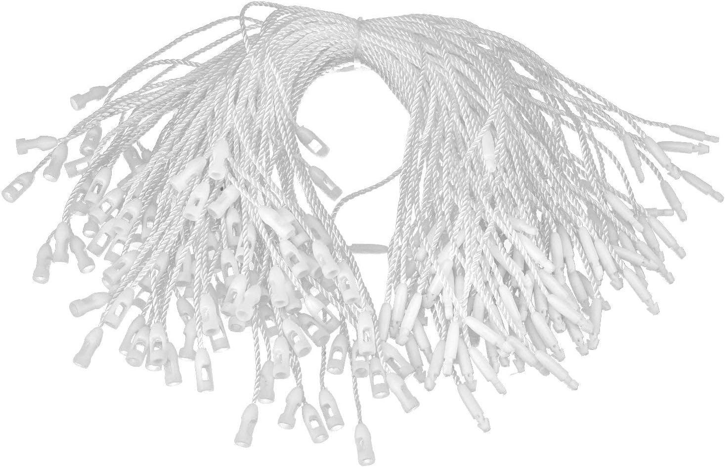 Trimming Shop Set of 100 Pieces White Nylon String Hang Tags – Snap ...