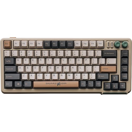 Shurikey Saizo 75% Gaming Keyboard Wireless Wired Compact 80% TKL ...