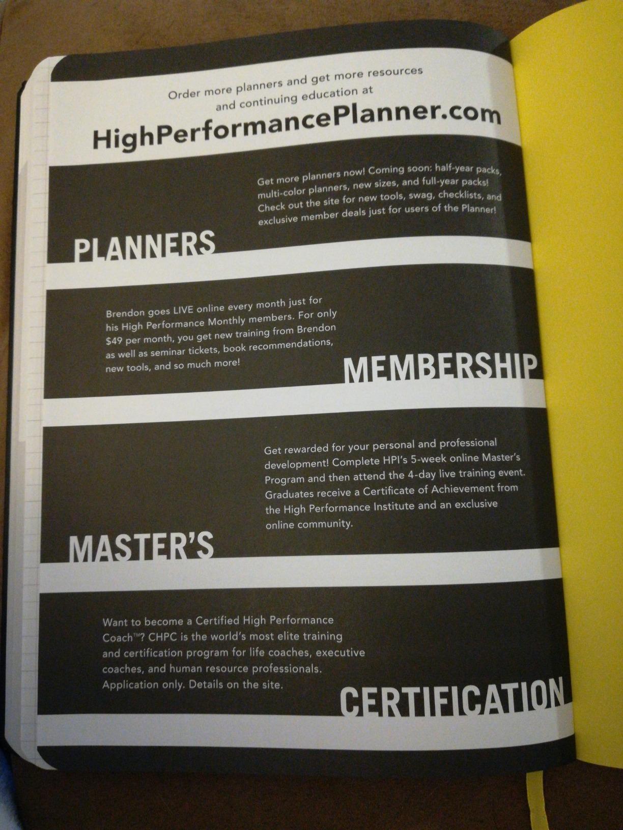 $5/mo - Finance The High Performance Planner | Buy Now, Pay Later