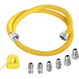 Amazon.com: puxyblue 72 Inche Gas Hose Connector Kit for Dryer,Flexible ...