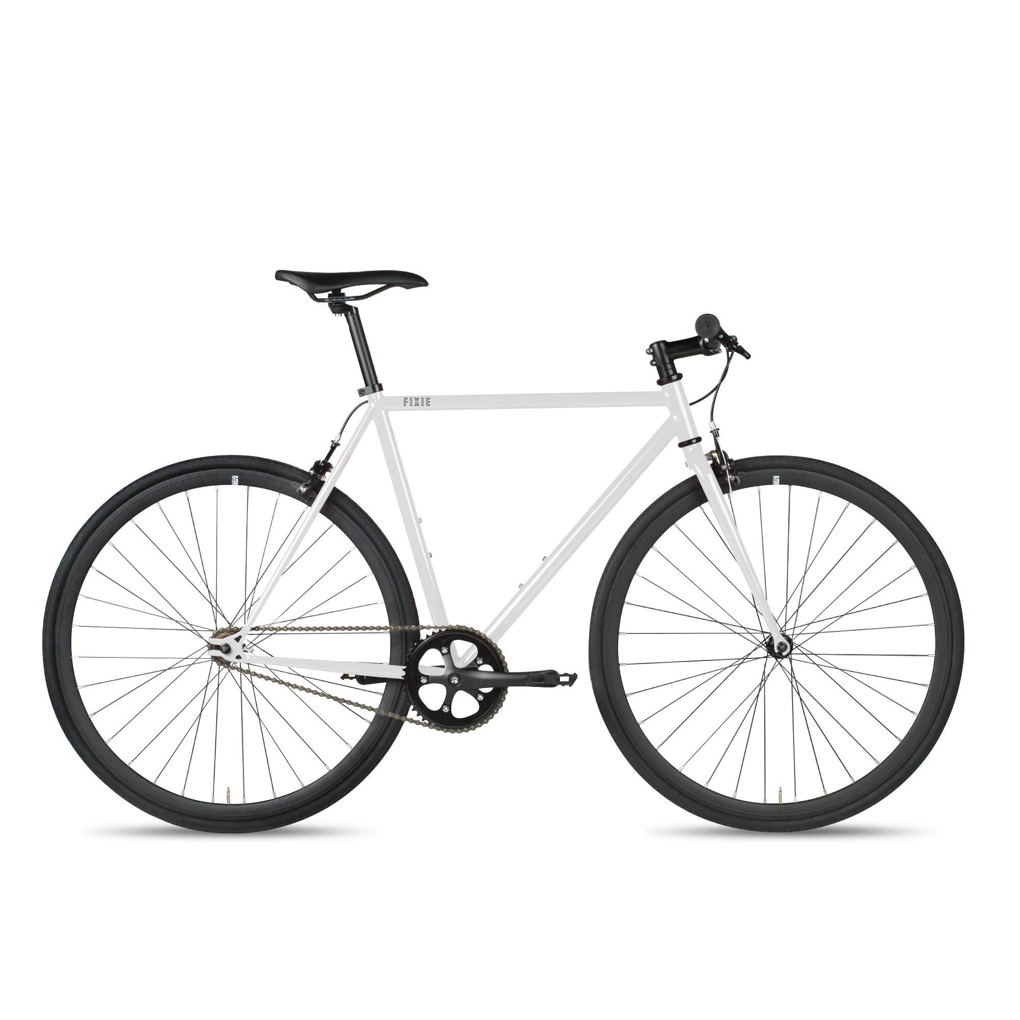 6KU Fixed Gear Single Speed Urban Fixie Road Bike, Slate XL/58cm on ...