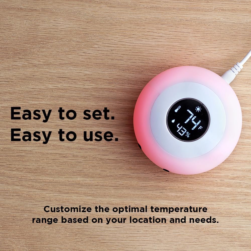 Mua Kelvin Room Thermometer, Hygrometer and Color Changing Night Light ...