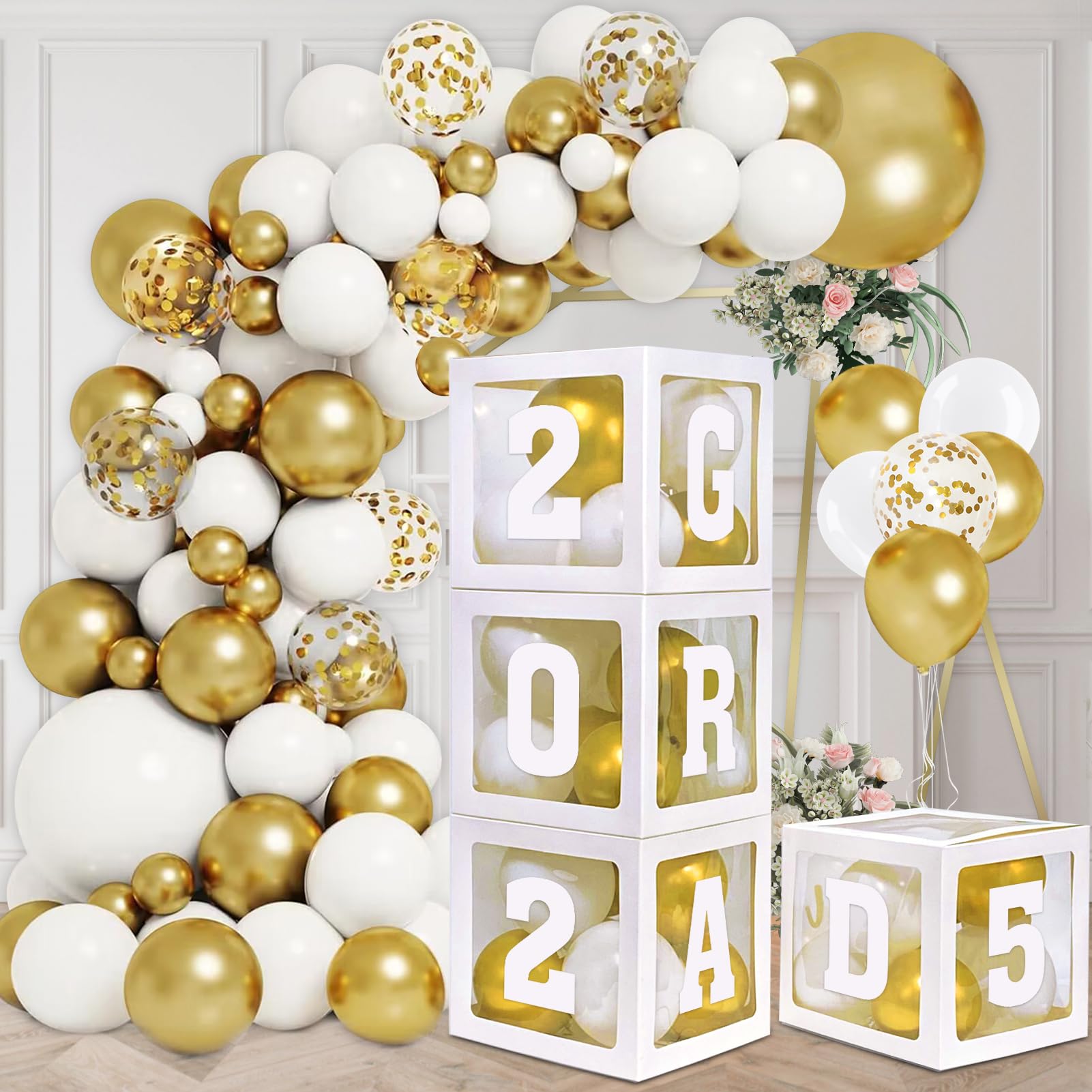 DAZONGE 2025 Graduation Party Decorations - Set of 4 Graduation Boxes ...