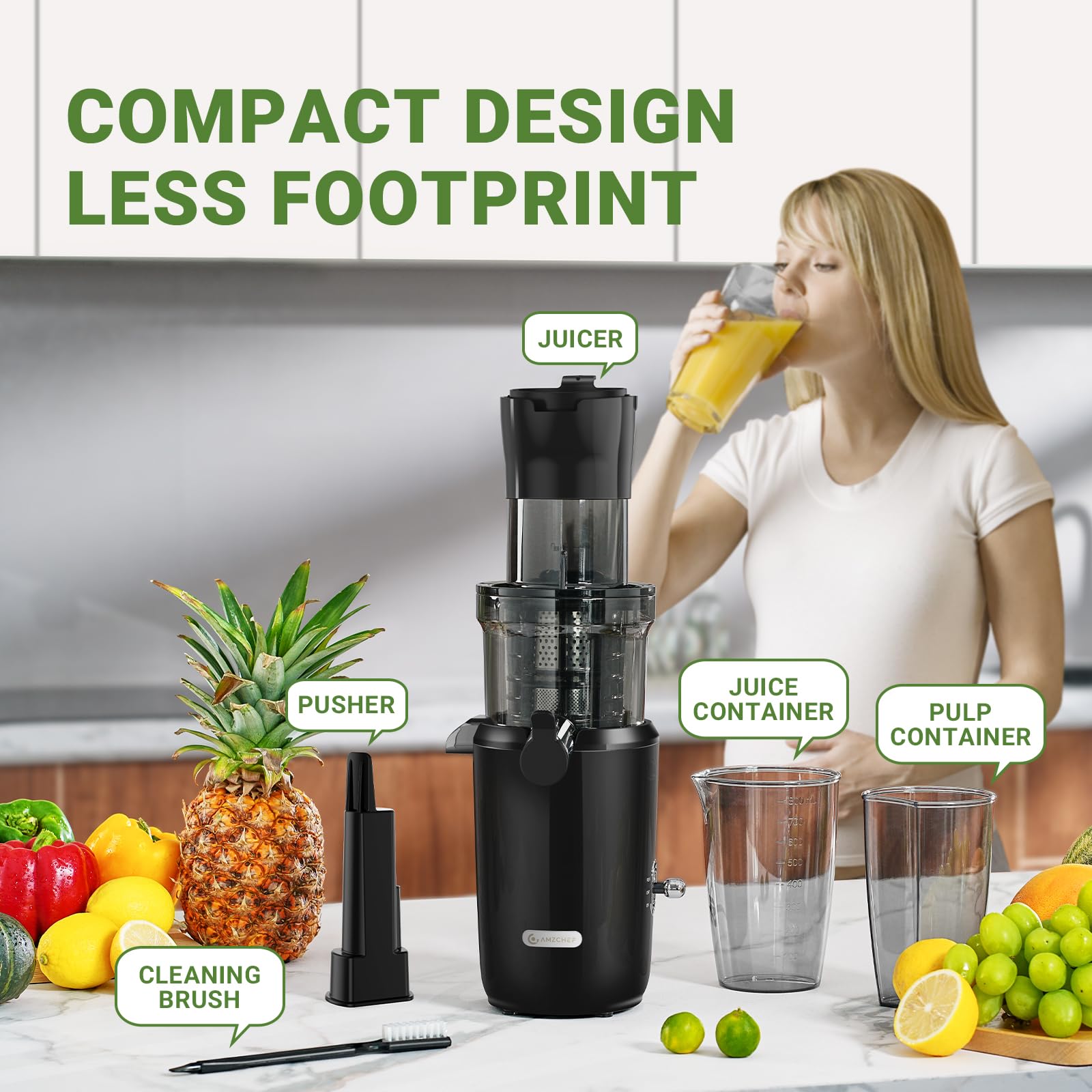 Mua Whole Fruit Juicer Machines, 80MM Large Feeding Chute Slow ...