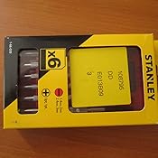 Stanley 1-66-039 Precision Screwdriver Set (6 Pieces): Amazon.co.uk ...