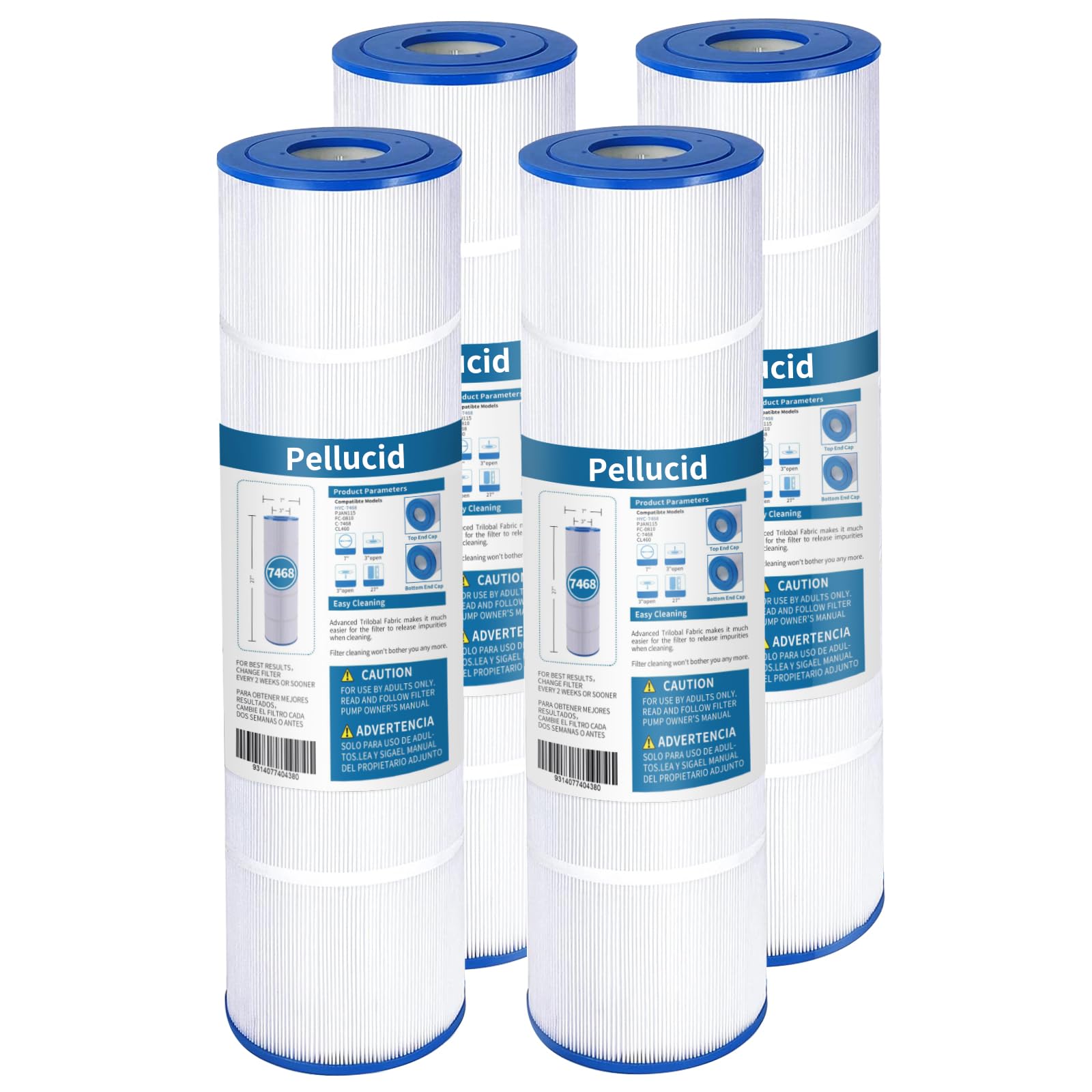 PELLUCID C-7468 Pool Filter Compatible with Jandy CL 460, CV460 ...