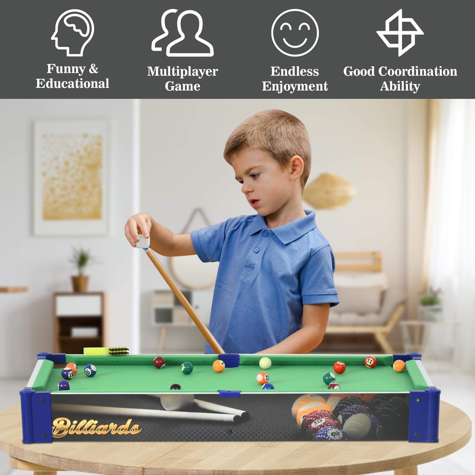 Mua RAYKEEP 32” Mini Pool Table, Removable Portable Billiards Table for ...