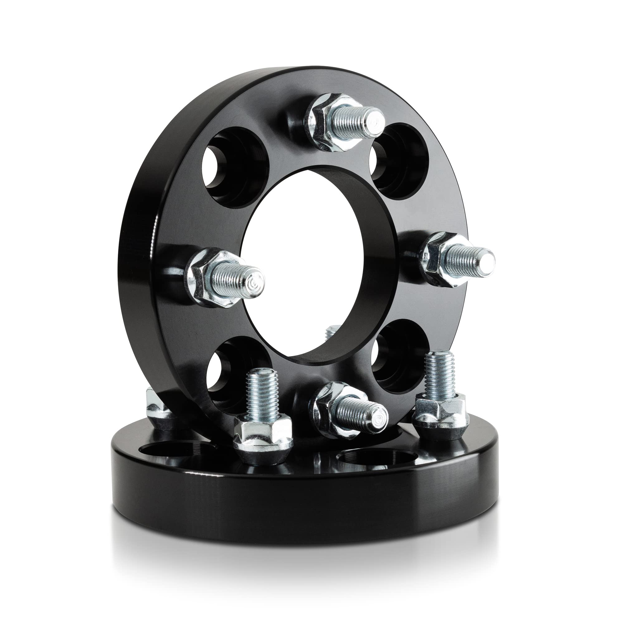 20mm Black Wheel Adapters 4x114.3 to 4x100 or 4x4.5 to 4x100 (Hub to ...