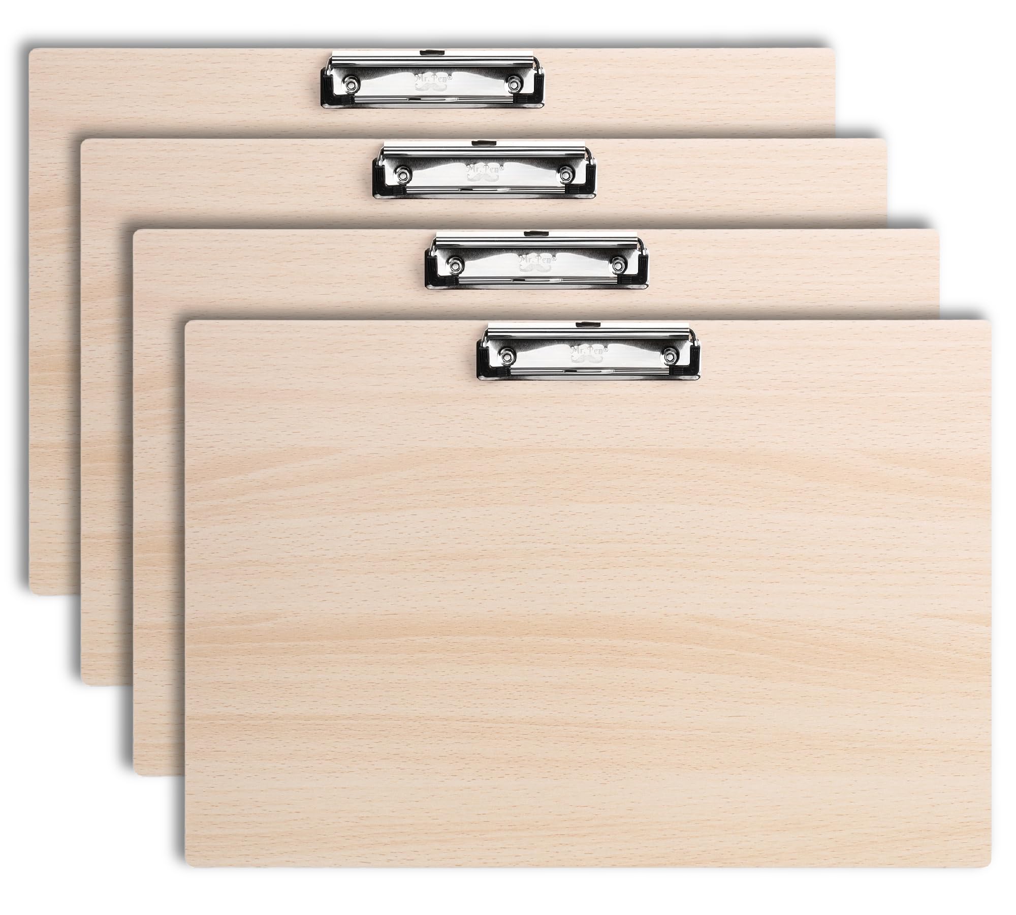 Mr. Pen- Clipboard, 11.5x17 Inches, 4 Pack, Wooden Clipboard, Extra ...