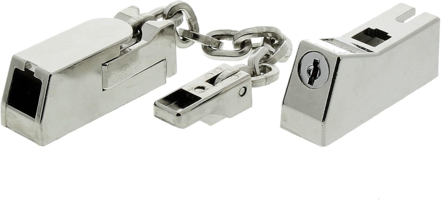BURG-WÄCHTER Security Chain Door Guard with Keys, Childproof Lock ...