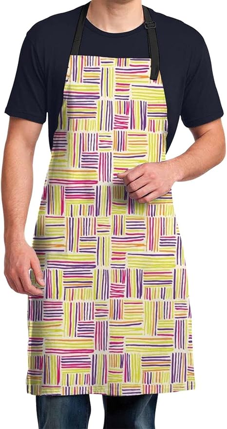 Amazon.com: Fashionable beautiful apron，tyle Bunch of Color Bars and ...