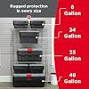 Rubbermaid ActionPacker 35 Gallon, Made in USA, Lockable Plastic ...