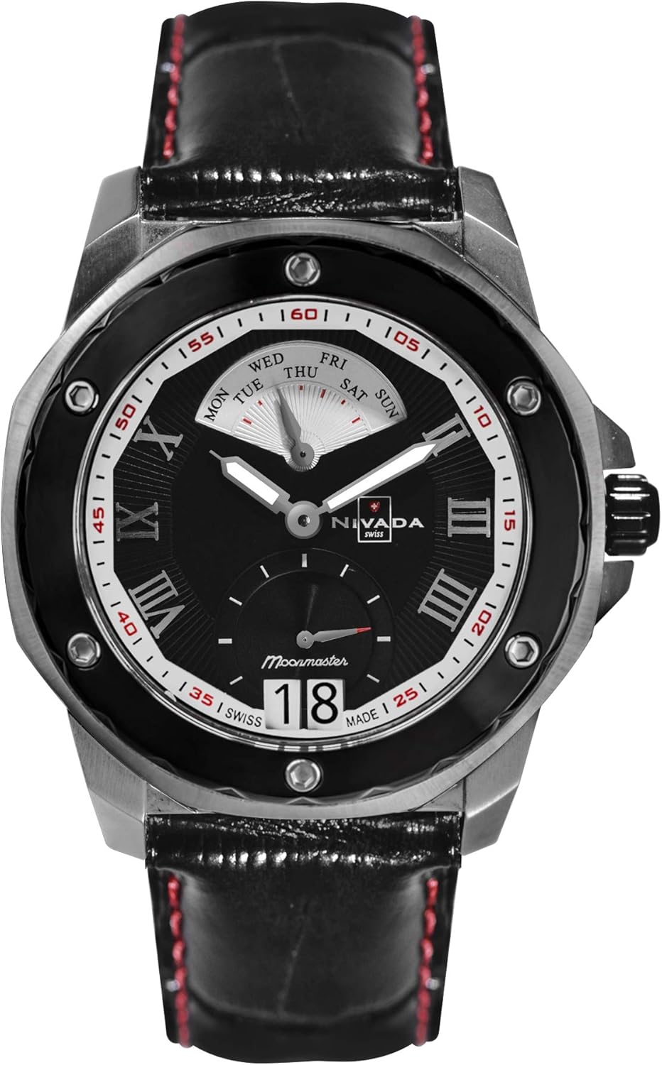 Nivada Swiss NG31851GACNR Moonmaster Caballero: Amazon.com.mx: Relojes