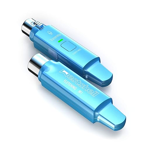 Westshell 2.4GHz Rechargeable Wireless XLR Transmitter and Receiver ...