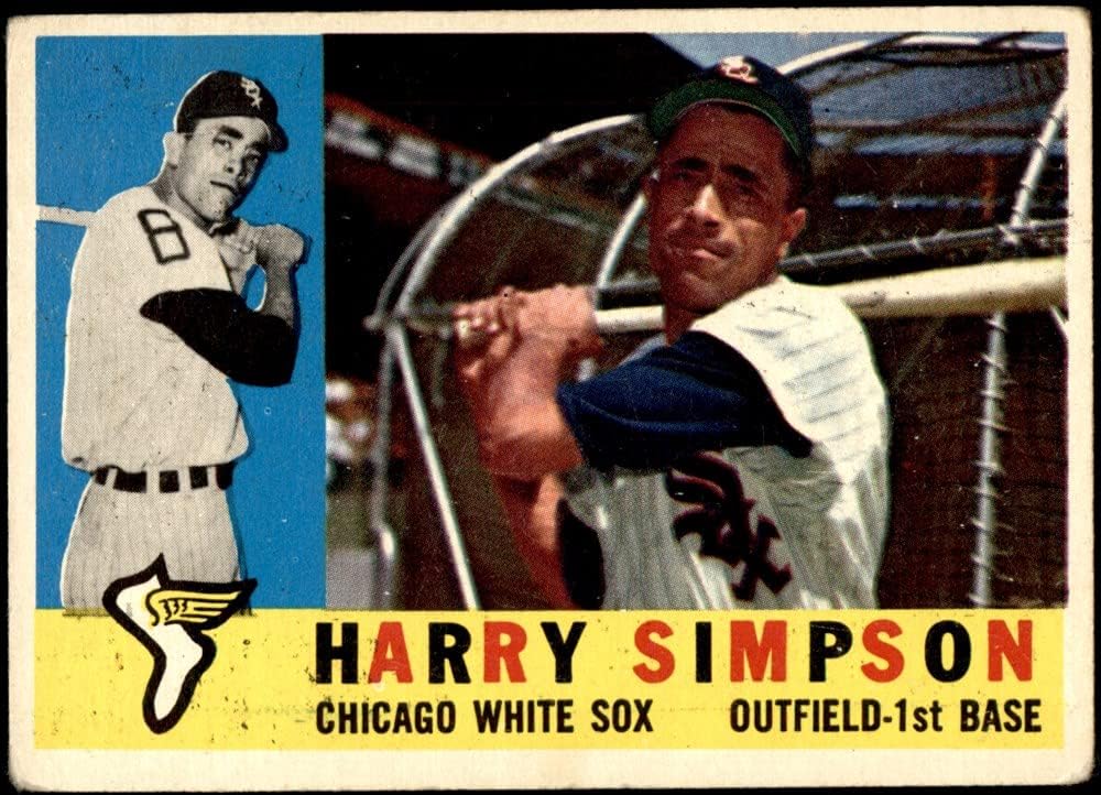 Amazon.com: 1960 Topps # 180 Harry Simpson Chicago White Sox (Baseball ...