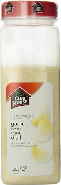 Club House, Quality Natural Herbs & Spices, Garlic Powder, 525g: Amazon ...