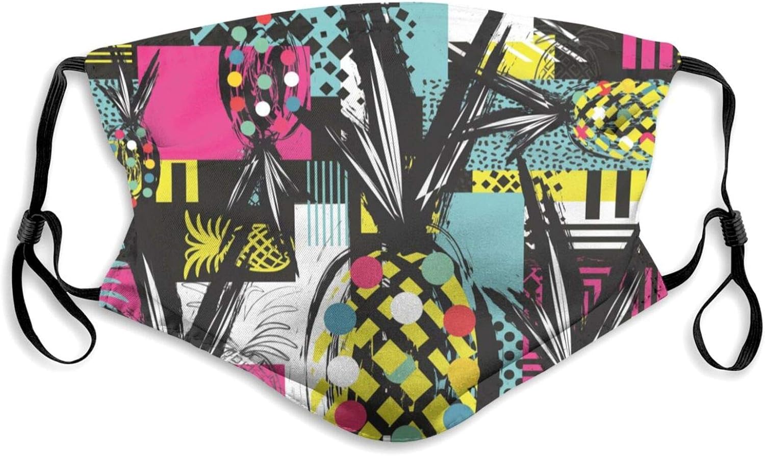 TM5HC8HY Abstrakte Graffiti Ananas Unisex Wiederverwendbare Bequeme ...