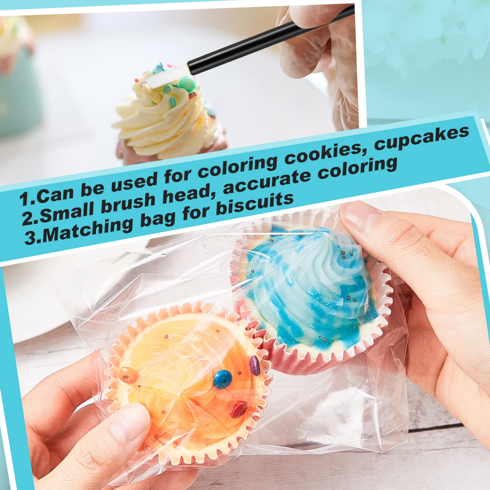 Mua 150 Pcs PYO Paint Your Own Brushes Mini Paint Brushes for Cookies ...