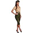 Amazon.com: Vintage Pin Up Soldier Women's Costume Large : Clothing ...