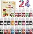 Colorant alimentaire liquide concentré Nourriture Dye 24 couleurs ...