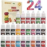 Food Colouring - 18 Colour Concentrated Liquid Cake Food Colouring Set ...