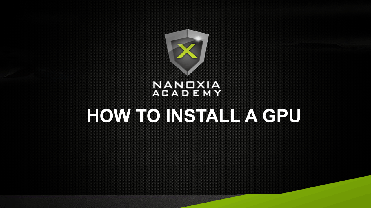 Watch How to Install a GPU on Amazon Live