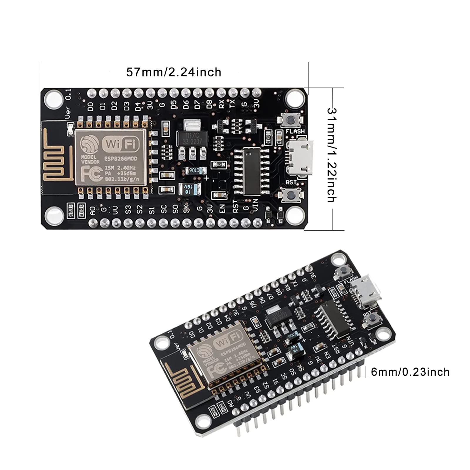 Mua ESP8266 ESP-12F/E NodeMCU Development Board, WiFi Module, CH340, for Arduino IDE Micropython ...