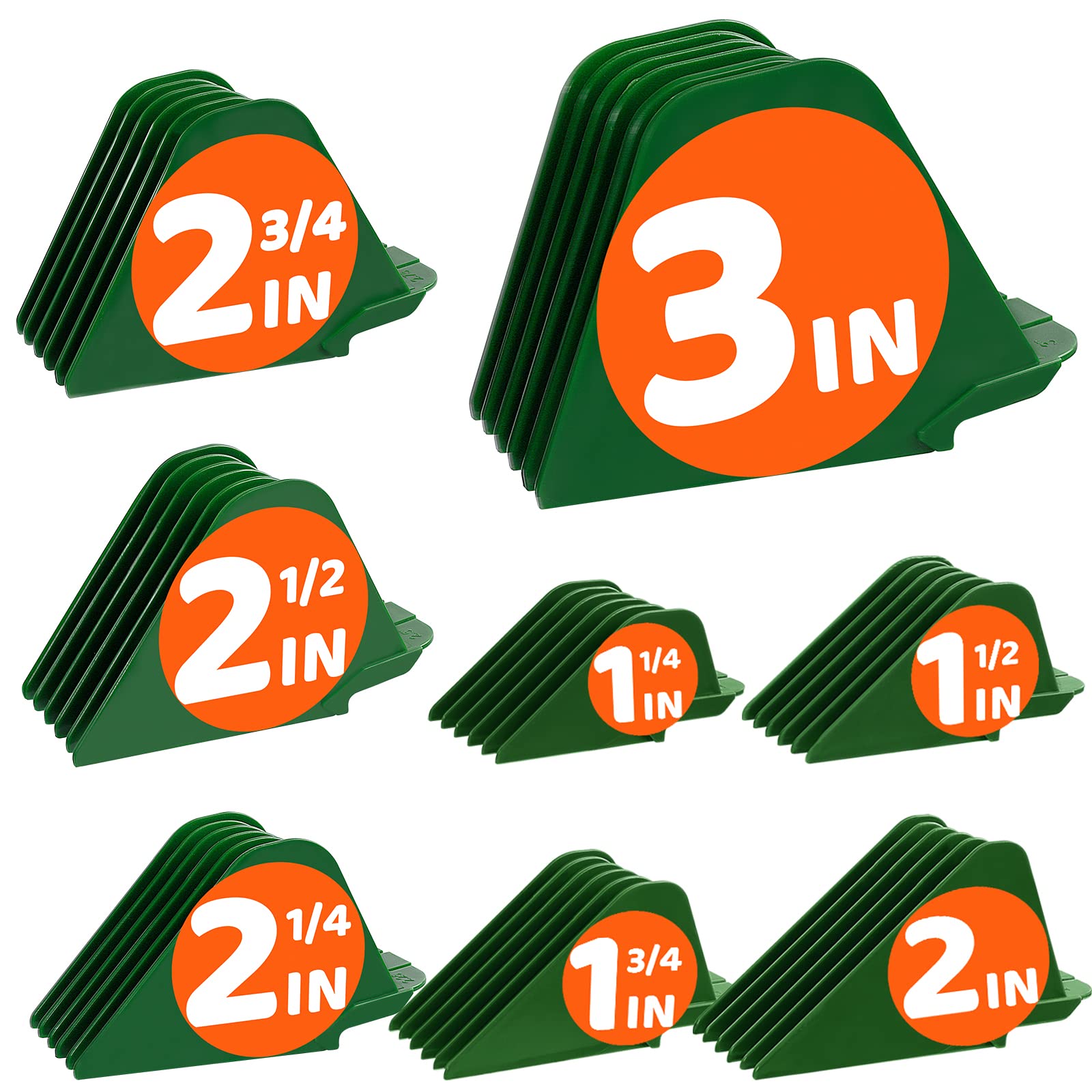 3 Inch Hair Clipper Guards, Hair Clipper Cutting Guides/Combs with 8 ...