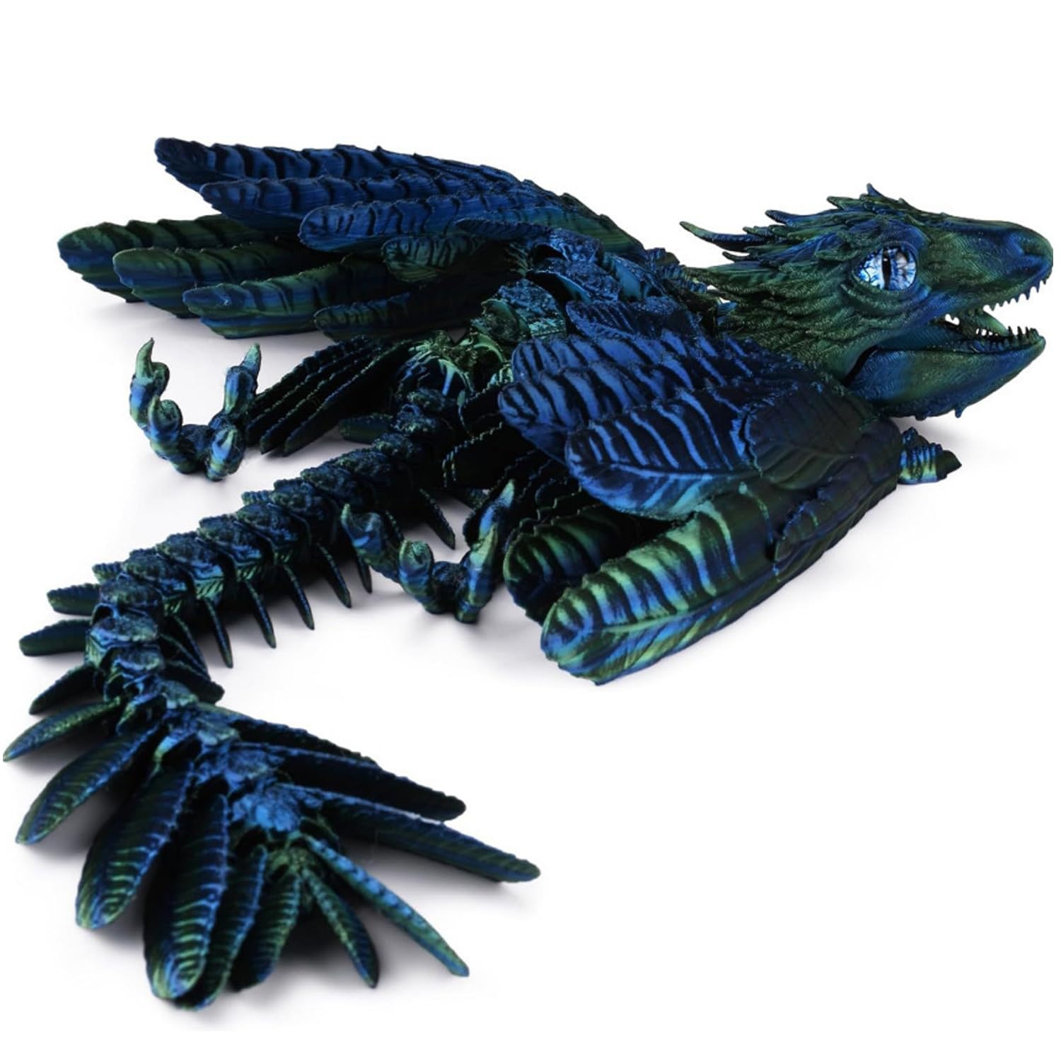 QINGMIAO 3D Printed Dragon, Feathered Wyvern Dragon, 3D Printing Toys ...