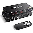 Amazon.com: 8K HDMI 2.1 Switch 5 in 1 Out, 5-Port HDMI Switch with Remote, 4K@120Hz HDMI ...