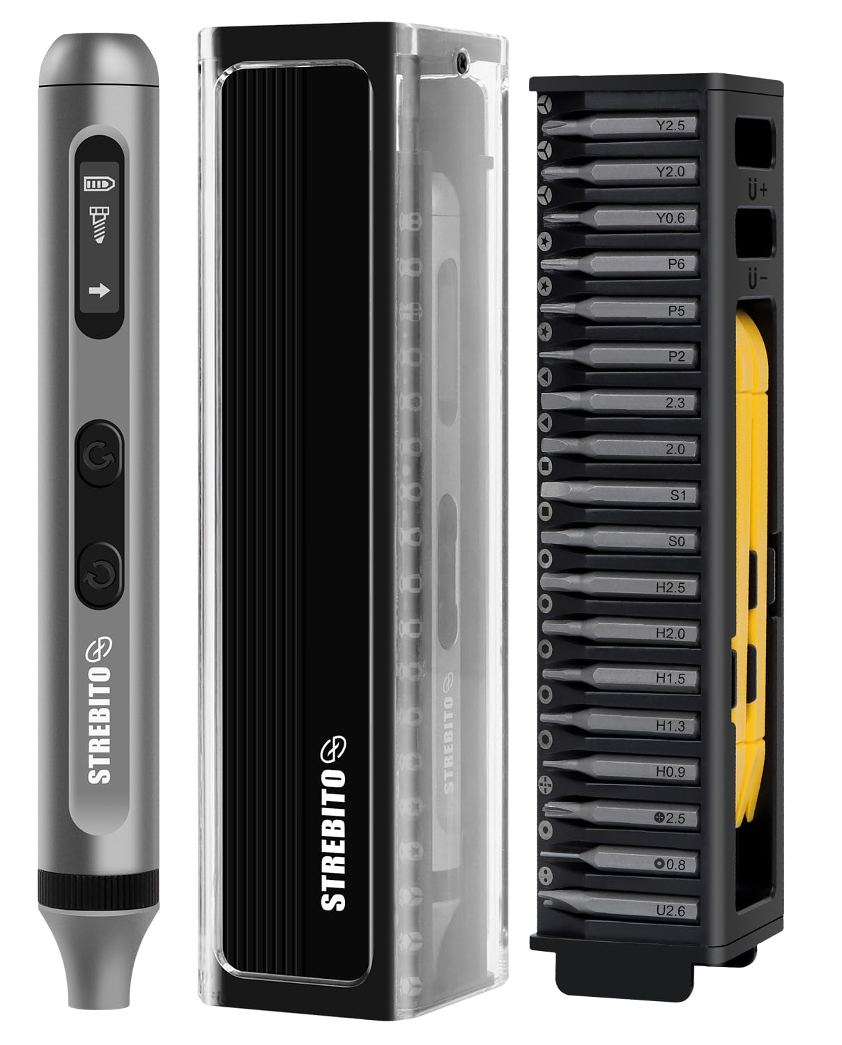 STREBITO 3.7V Mini Electric Screwdriver, 42 in 1 Electric Precision ...