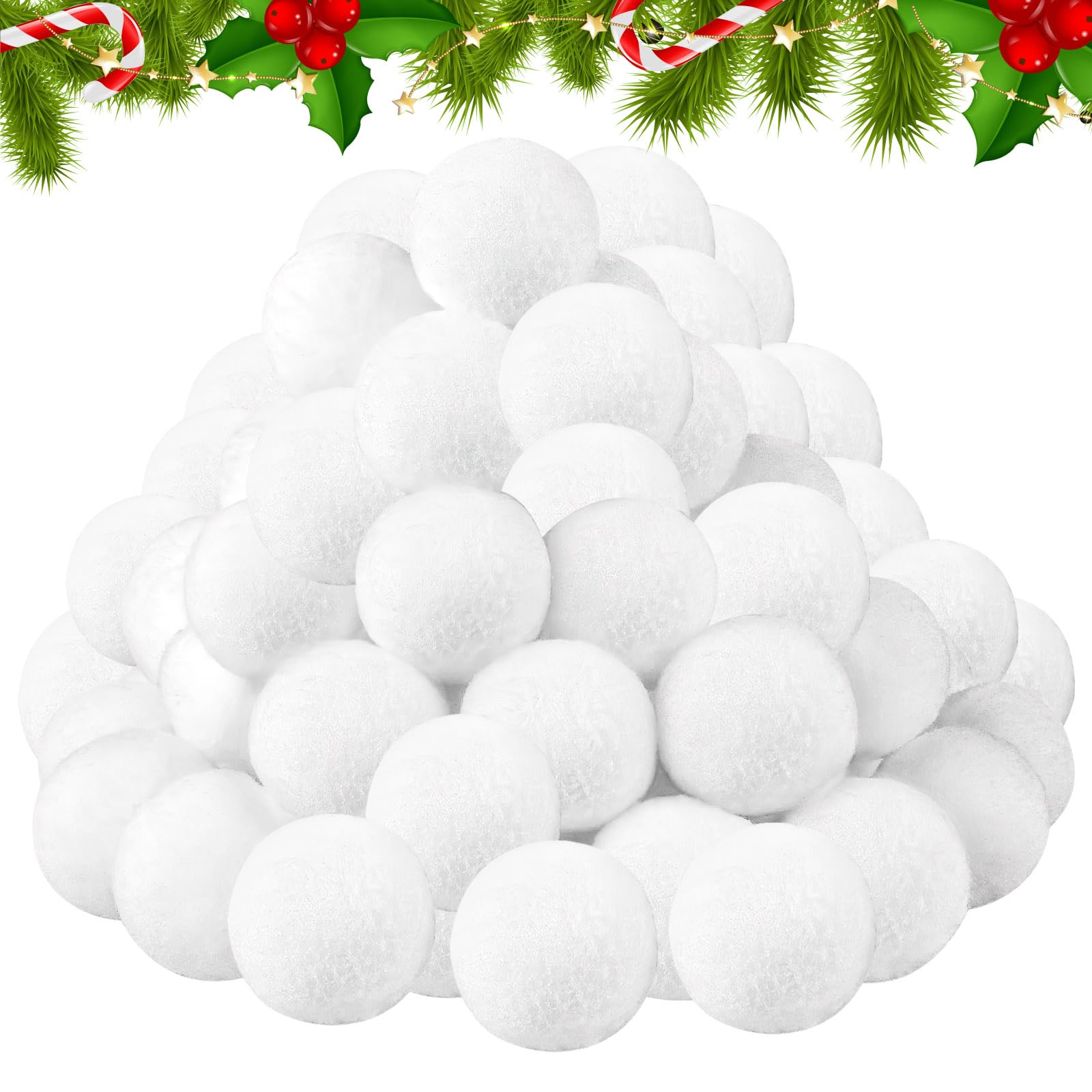 Mua CIEOVO 2.4 Inch Fake Snowballs, 100 Pcs Indoor Snowball Fight Balls ...