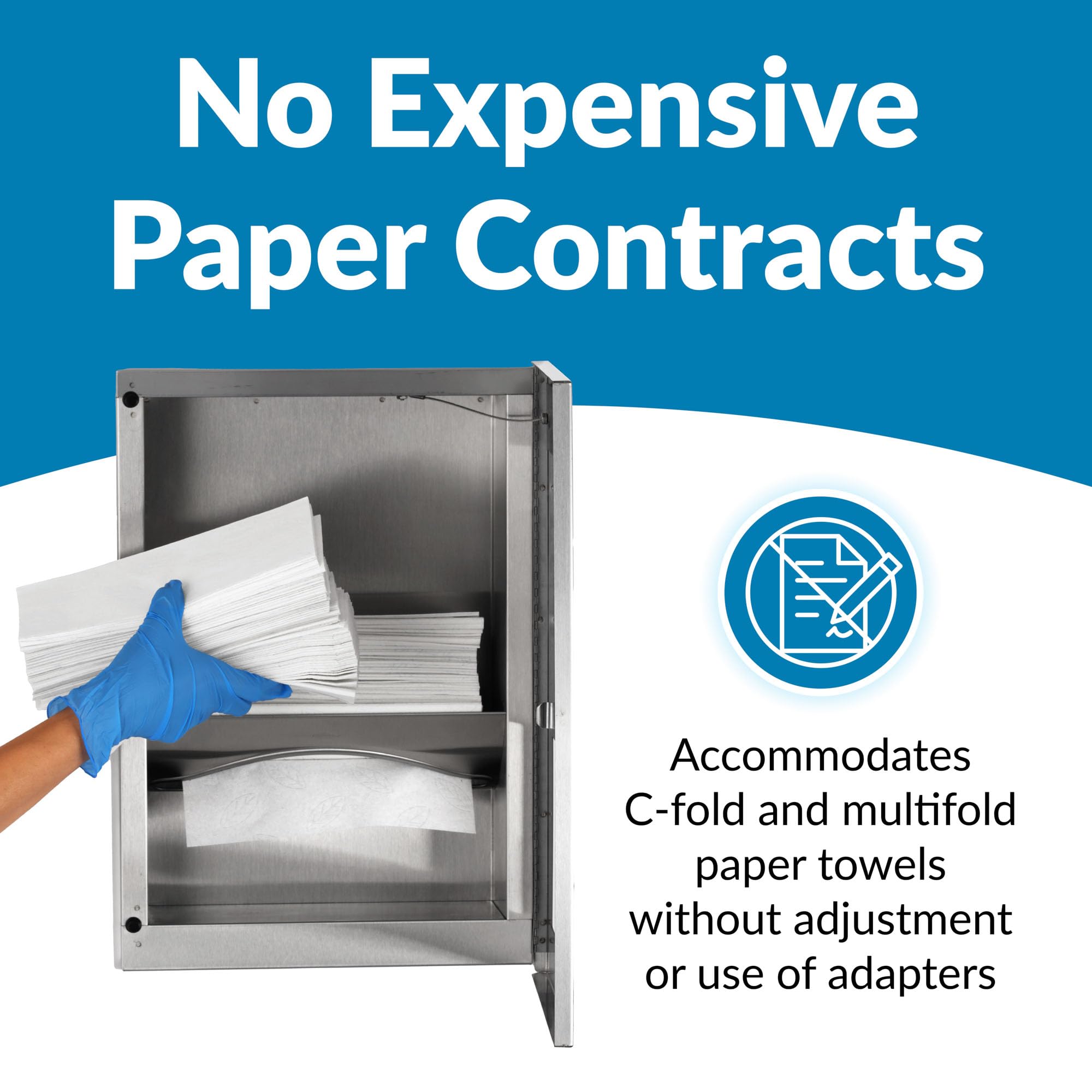Mua Bobrick Recessed Friction-Catch Paper Towel Dispenser for ...
